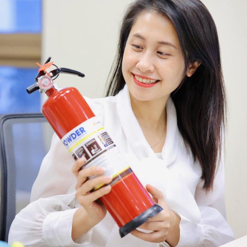 Bình chữa cháy mini Vinafoam 1kg bột ABC V1P • LEVU Việt Nam