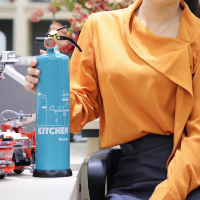 Bình chữa cháy mini Vinafoam 1 lít bọt foam V1F • LEVU Việt Nam