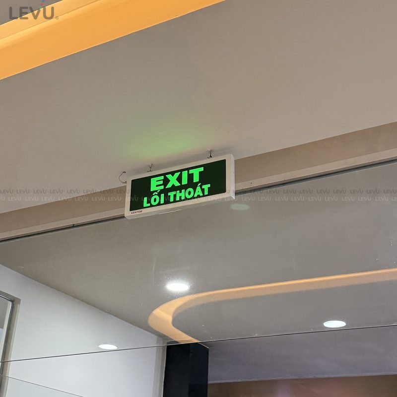 Đèn exit Kentom chỉ dẫn lối thoát hiểm pccc • LEVU Việt Nam