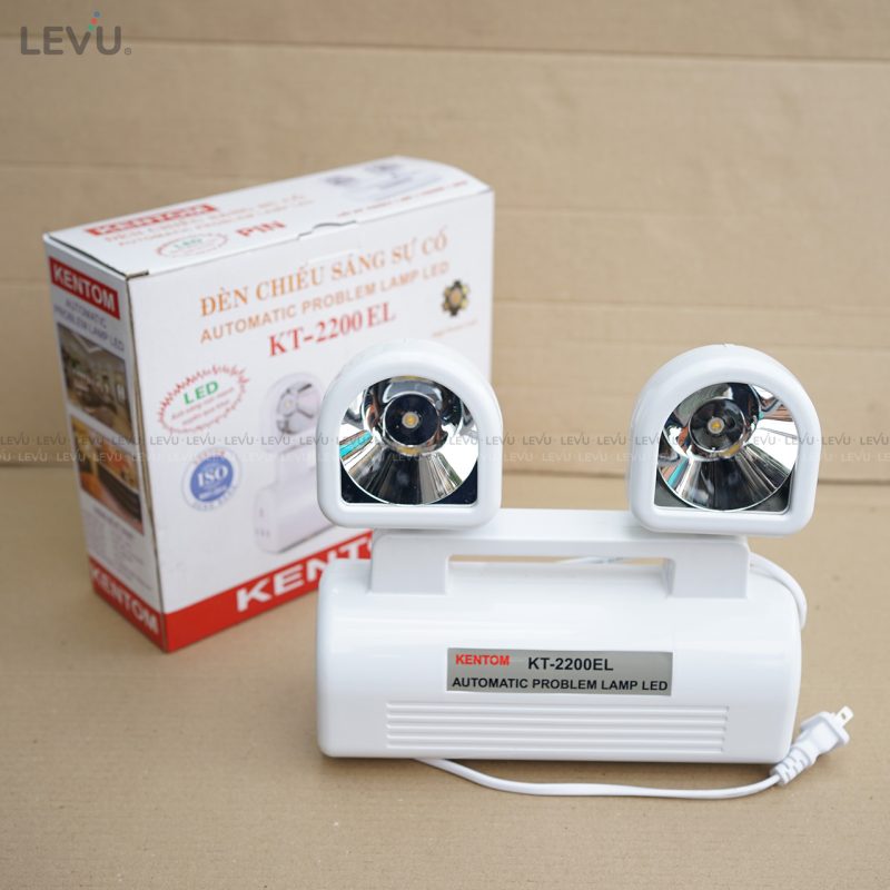 Đèn sự cố Kentom mắt ếch KT2200EL tự động chiếu sáng • LEVU Việt Nam