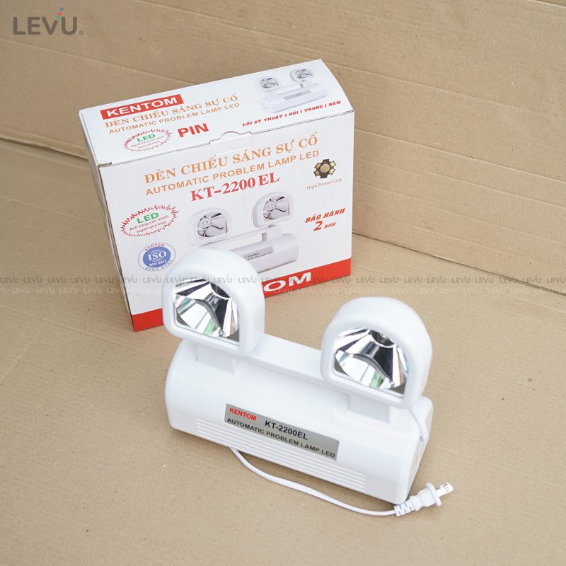 Đèn sự cố Kentom mắt ếch KT2200EL tự động chiếu sáng • LEVU Việt Nam