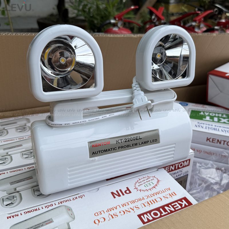 Đèn sự cố Kentom mắt ếch KT2200EL tự động chiếu sáng • LEVU Việt Nam